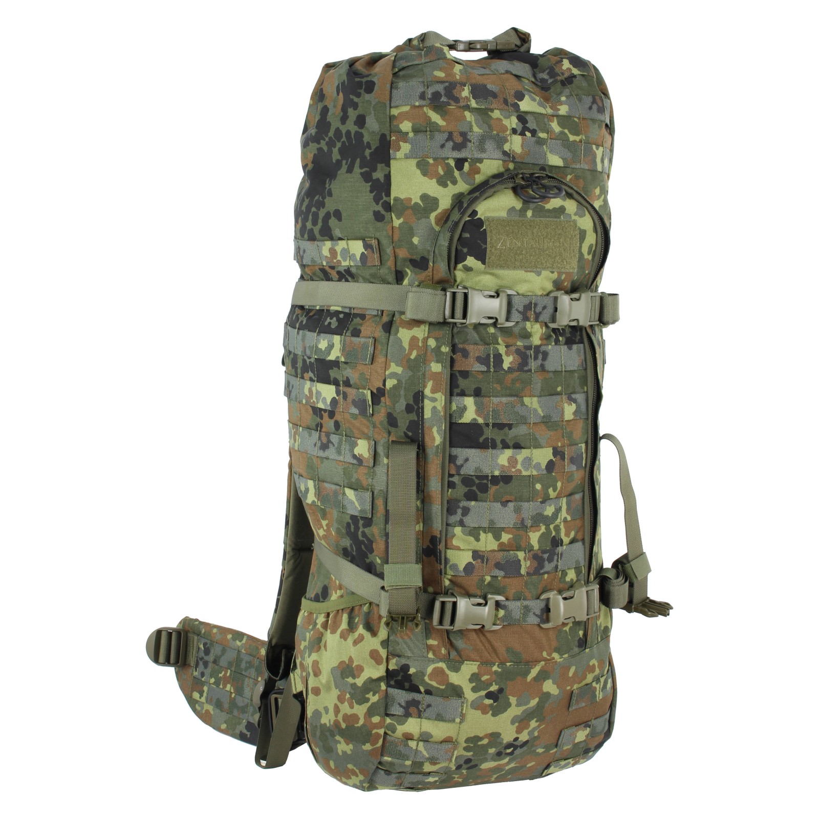 Bundeswehr army backpack - 65L top and front loader with Molle system