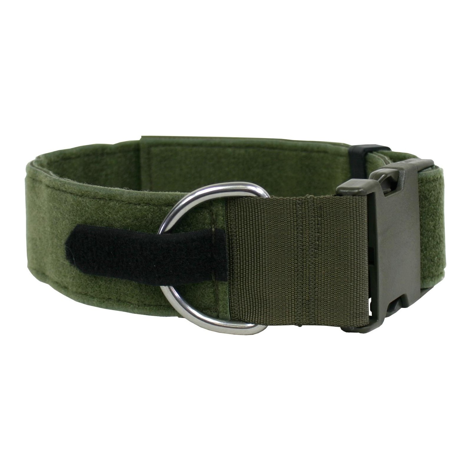 Collar with Velcro metal dring and two-point buckle for dogs