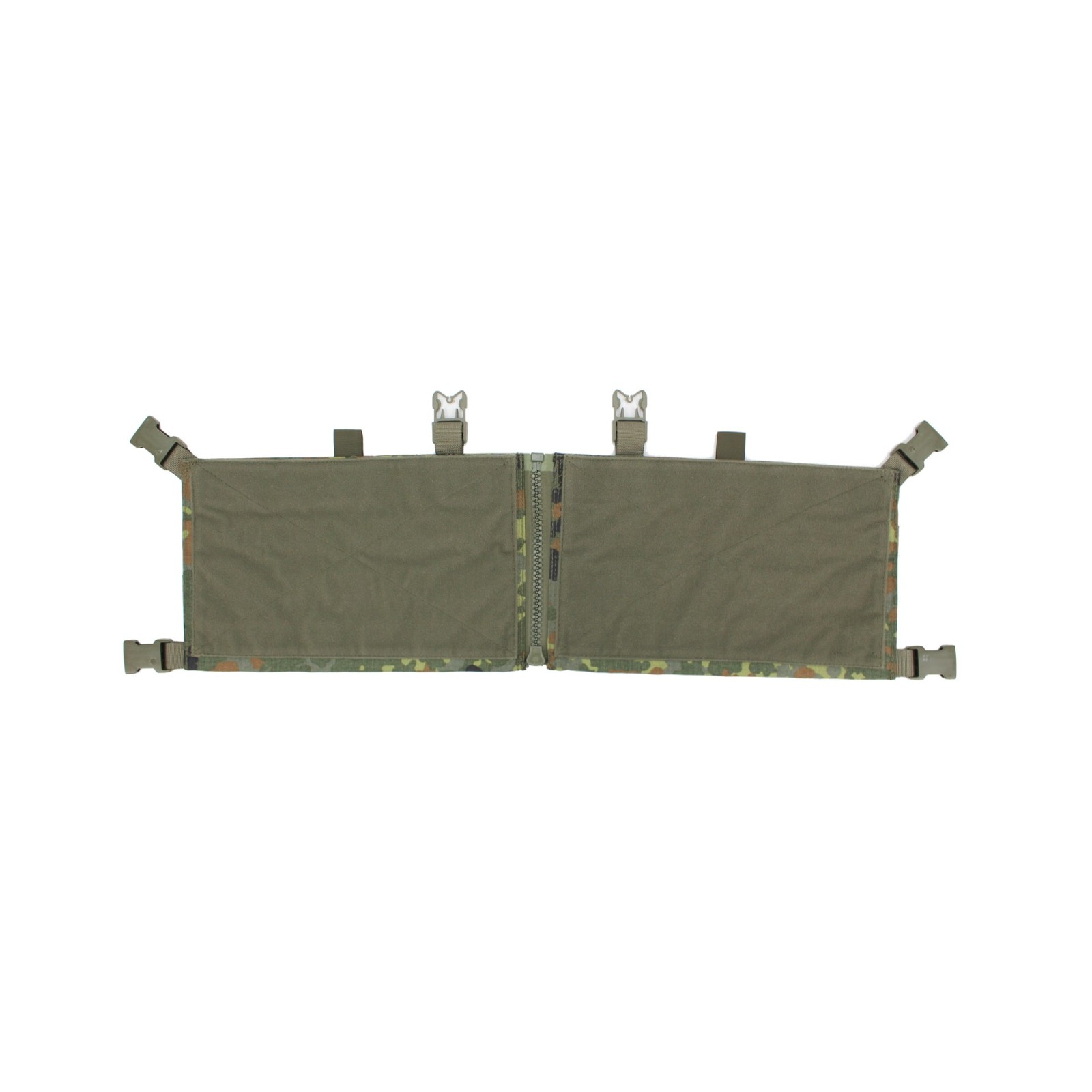 Split Front Chest Rig with MOLLE system for individual outfitting